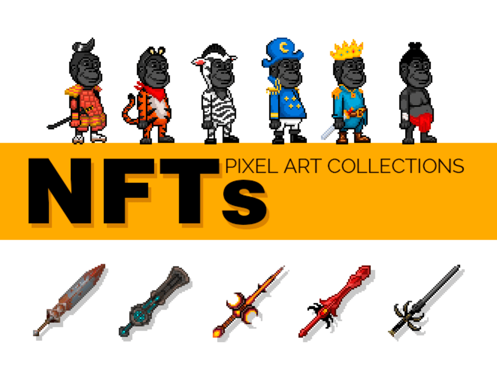 A collection of pixel art nft | Upwork