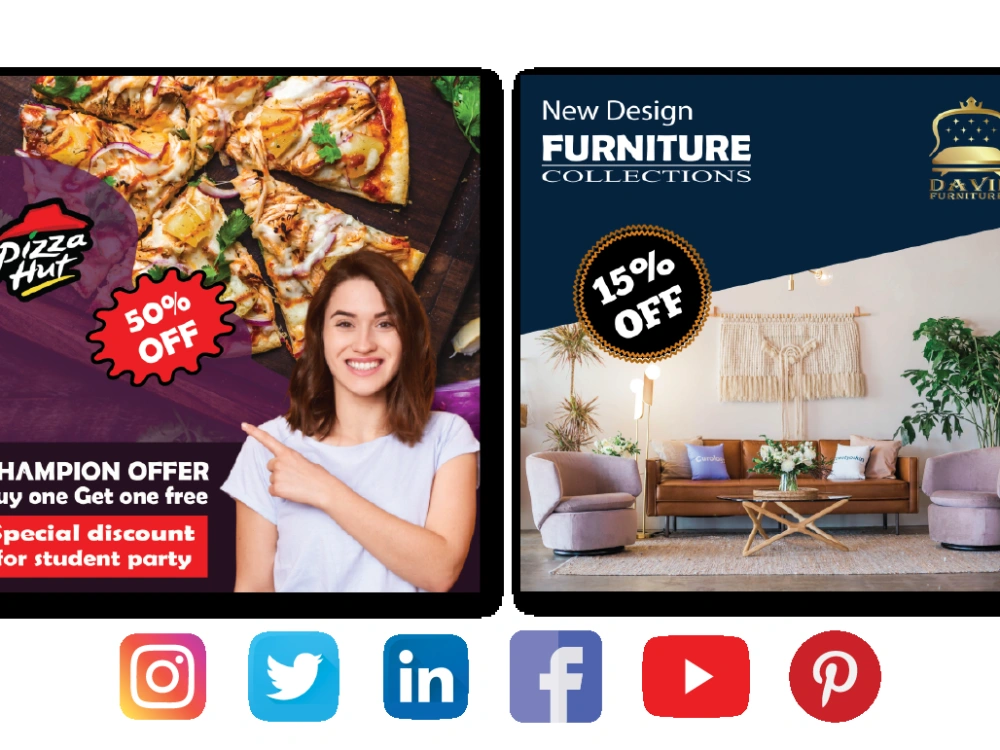 Attractive and awesome social media posts and banners | Upwork