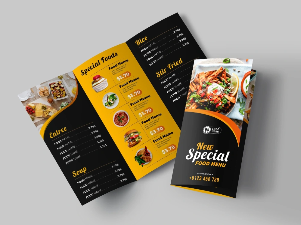 An amazing restaurant & bar menu, food menu, price list & menu board ...