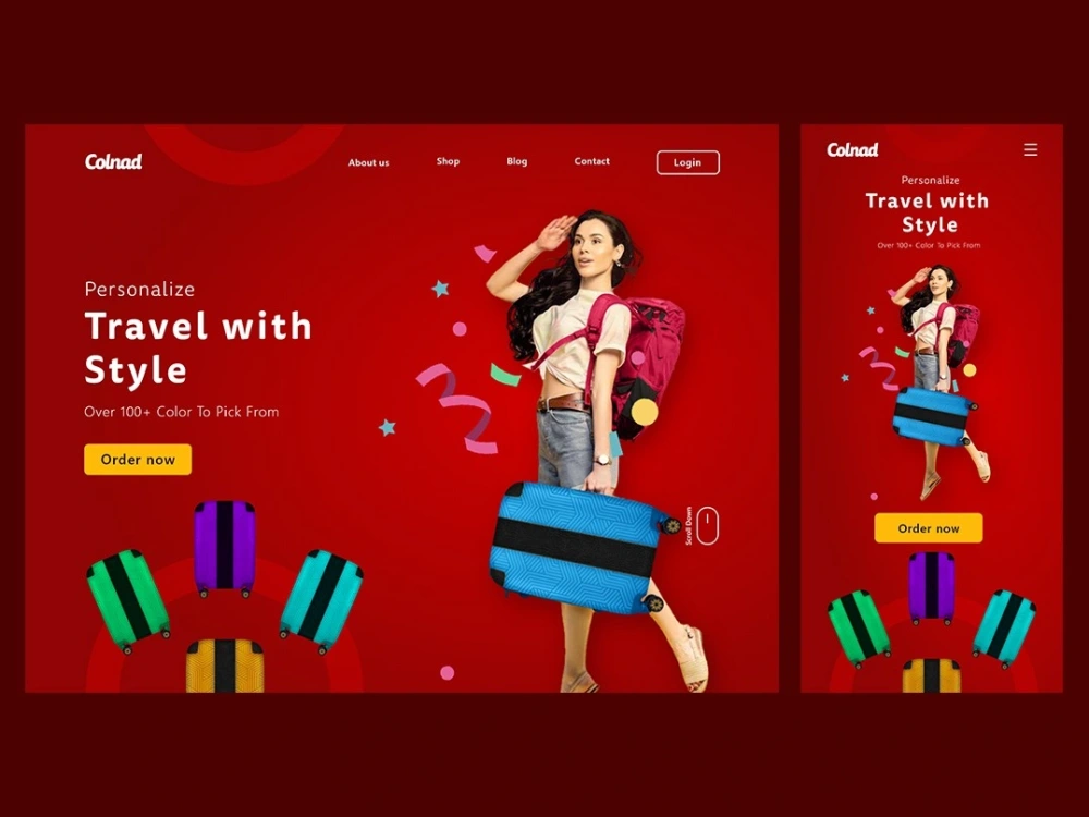 A custom creative landing page design | Upwork