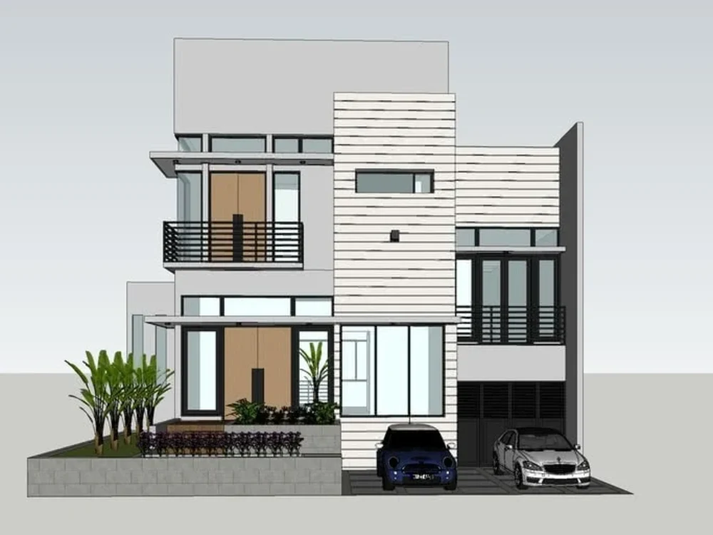Sketchup Home Design Modern House Elevation Sketchup Projects