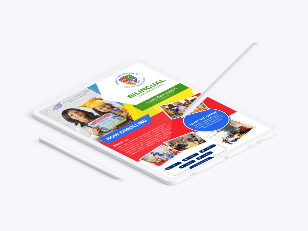 A digital flyer, brochure, and any card with clickable buttons in 24 ...