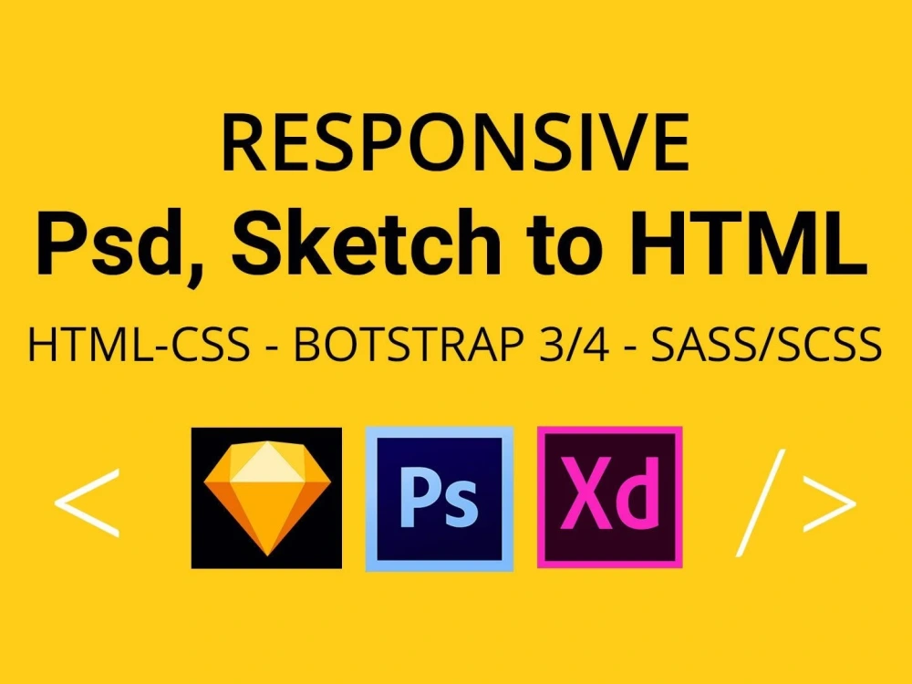 Pixel-perfect and responsive HTML from PSD/Sketch/Figma/AI files | Upwork
