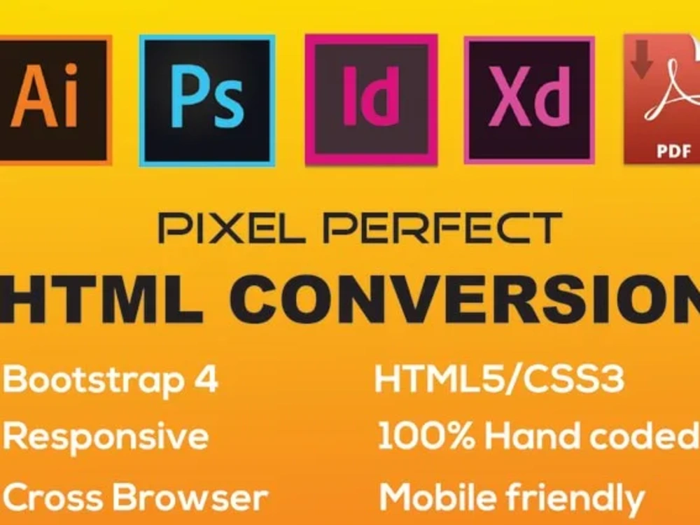Pixel-perfect and responsive HTML from PSD/Sketch/Figma/AI files | Upwork