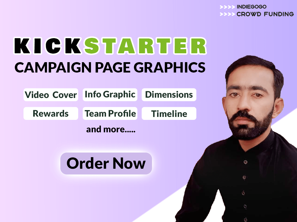 An all graphics design Kickstarter crowdfunding campaign | Upwork