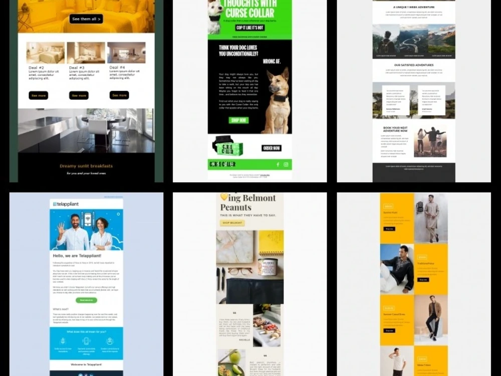 Mailchimp Template Design(Responsive and Editable) | Upwork