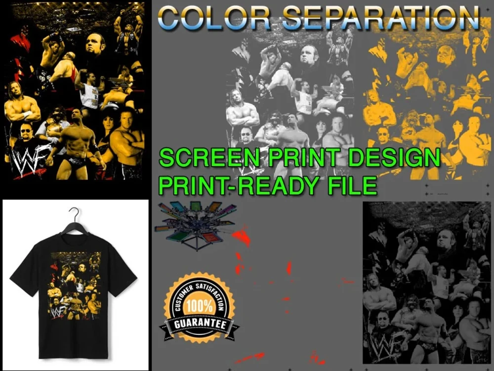 Color Separation | Spot |Simulated Process |CMYK for Screen Printing ...