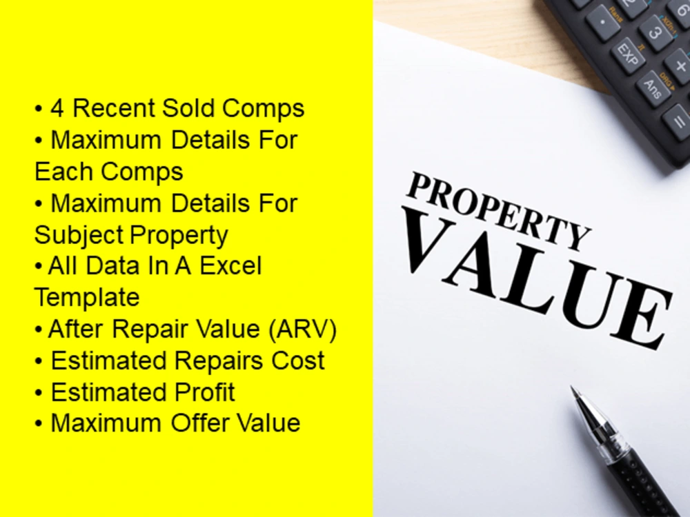 ARV Report, Comps Report, Property Valuation Report For Real Estate ...