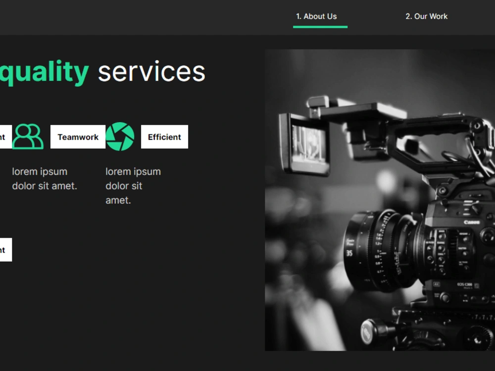 A fully responsive and clean designed business portfolio web app | Upwork