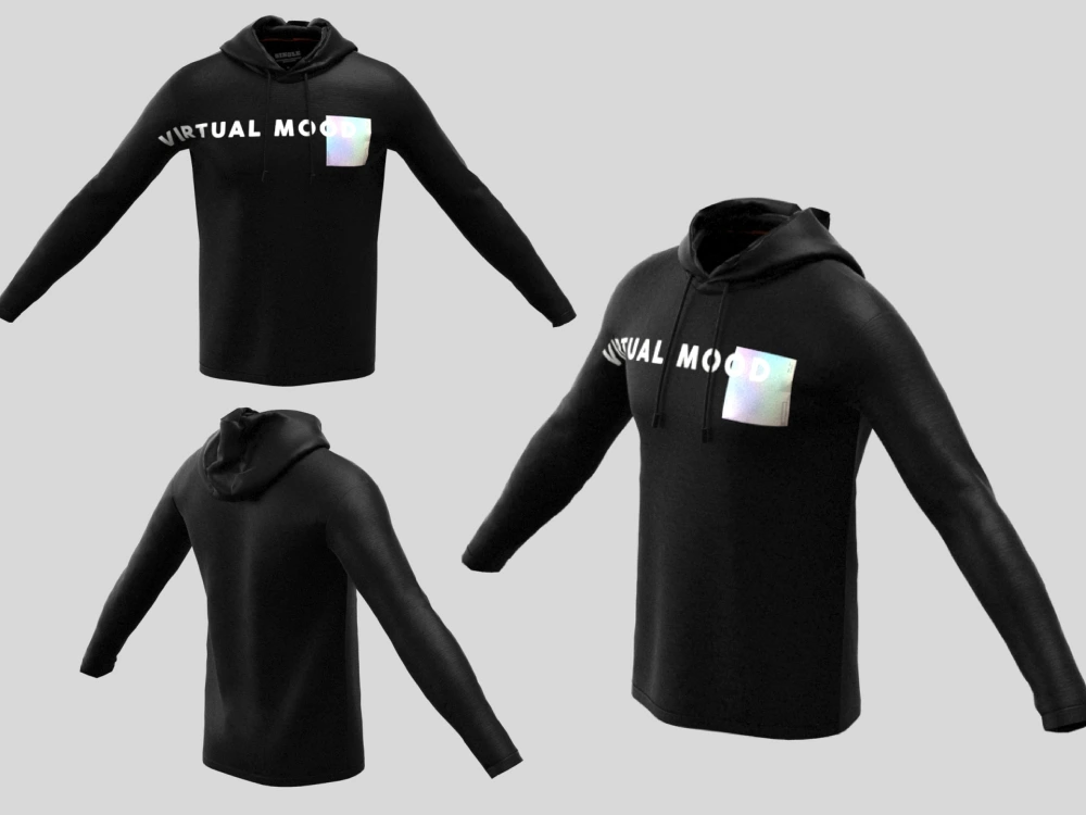 All kinds of clothing design with 3D renderings and technical sheet ...