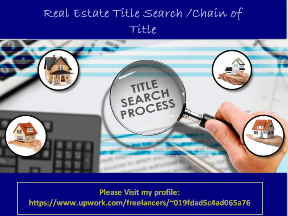 A Real Estate Title Search report of USA based any county within 24 ...