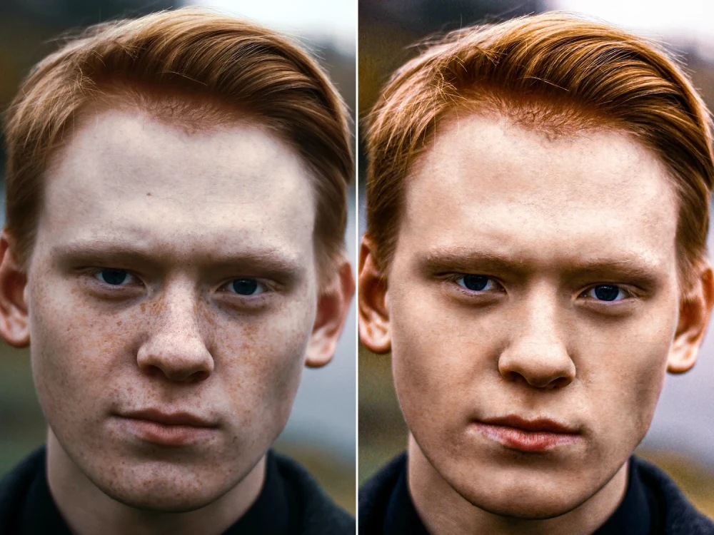 Natural photo retouch with real skin texture | Upwork