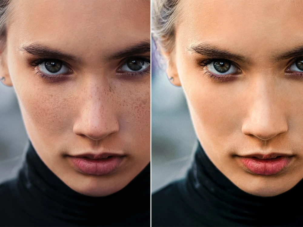 Natural photo retouch with real skin texture | Upwork