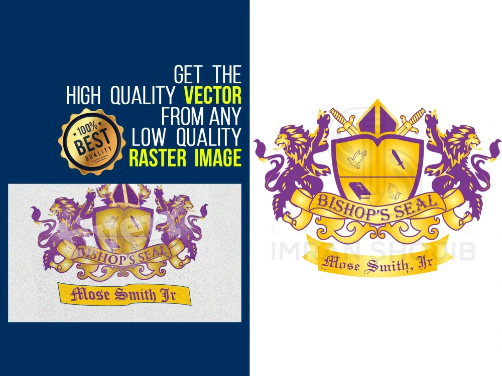 High resolution vector file from low jpg image | Upwork