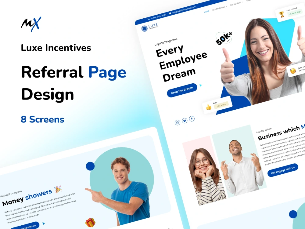 An awesome Landing page Design | Upwork