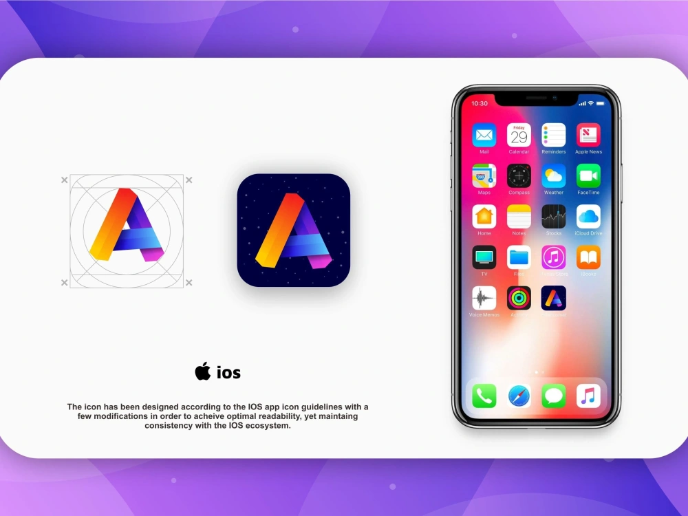 A modern app icon logo with source file in 24h | Upwork