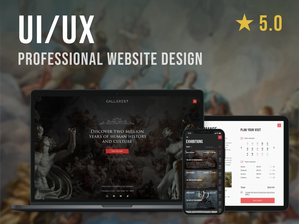Professional and unique UX\UI website design | Upwork
