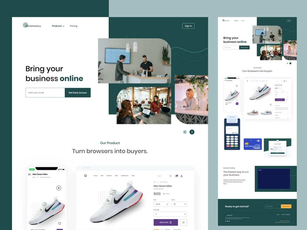 A creative, unique, and responsive website UI UX design | Upwork