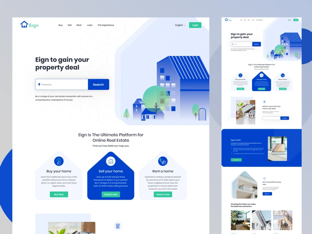 A creative, unique, and responsive website UI UX design | Upwork