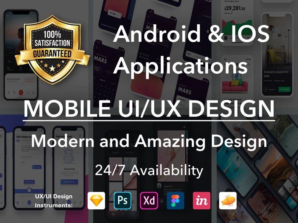 Modern Responsive UX UI Design for Android/IOS Mobile Apps. | Upwork