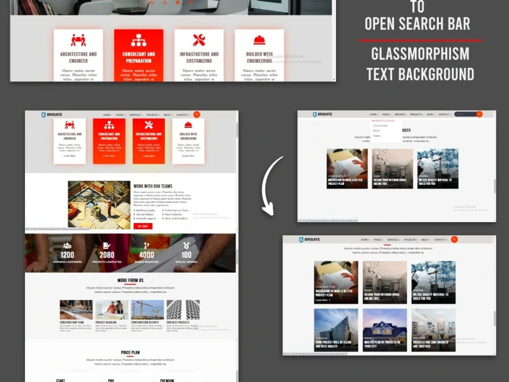Modern fully responsive website, UI & UX design , Front-End Development ...