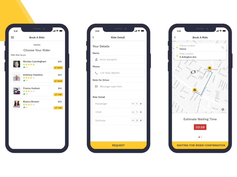 Taxi booking app like Uber | Upwork