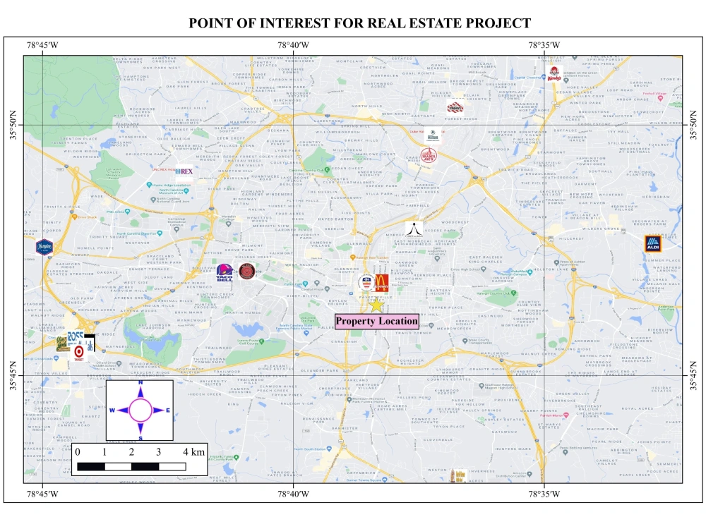 Point of Interest Map for Real Estate Project | Upwork