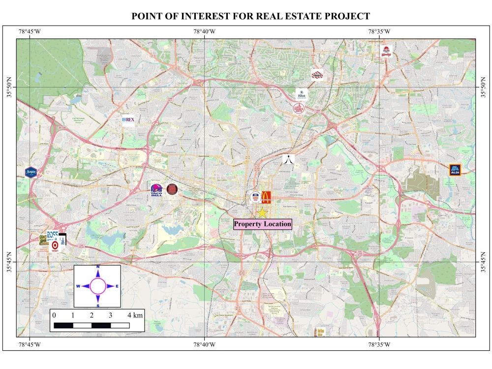 Point of Interest Map for Real Estate Project | Upwork