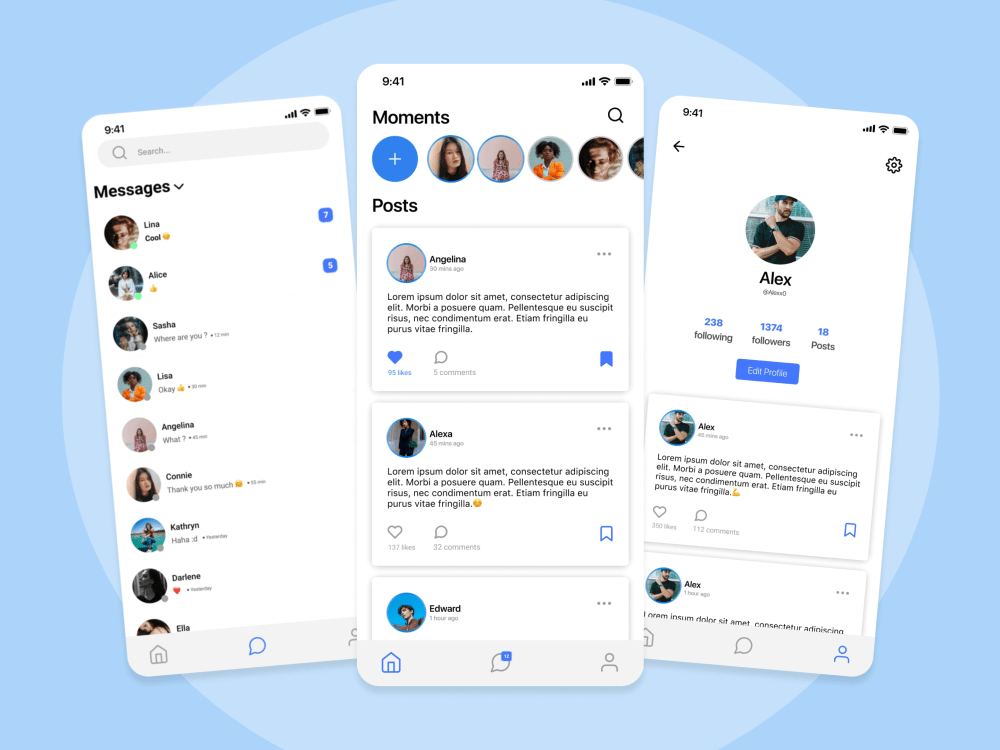 Modern and clean mobile app design | Upwork