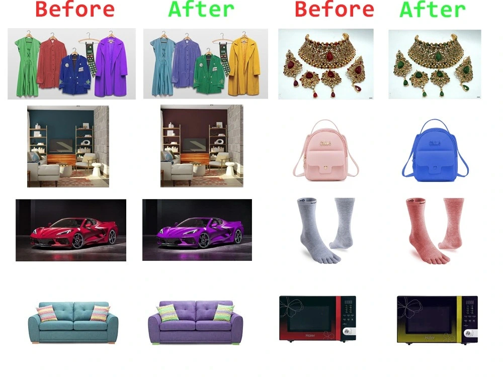 A color change of any Item in your Picture | Upwork