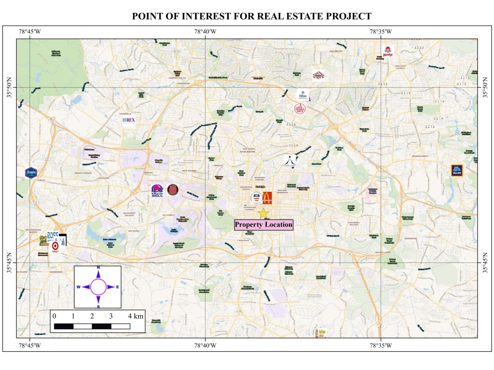 Point of Interest Map for Real Estate Project | Upwork