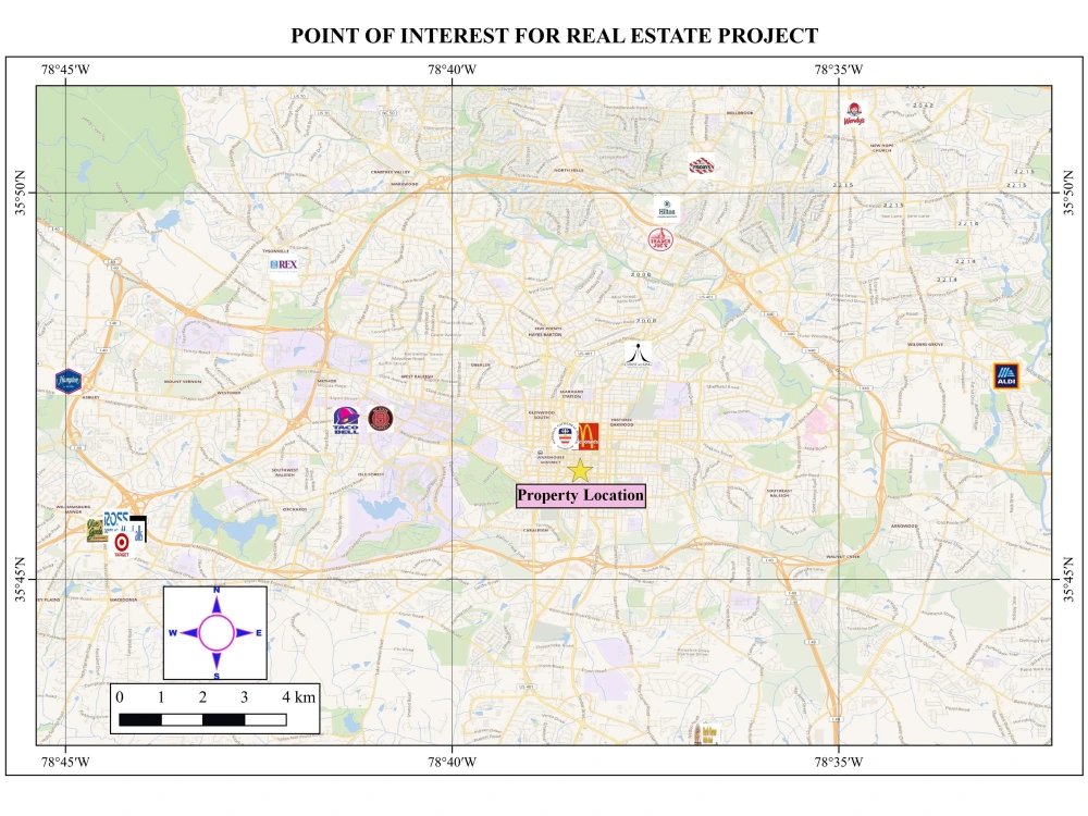 Point of Interest Map for Real Estate Project | Upwork