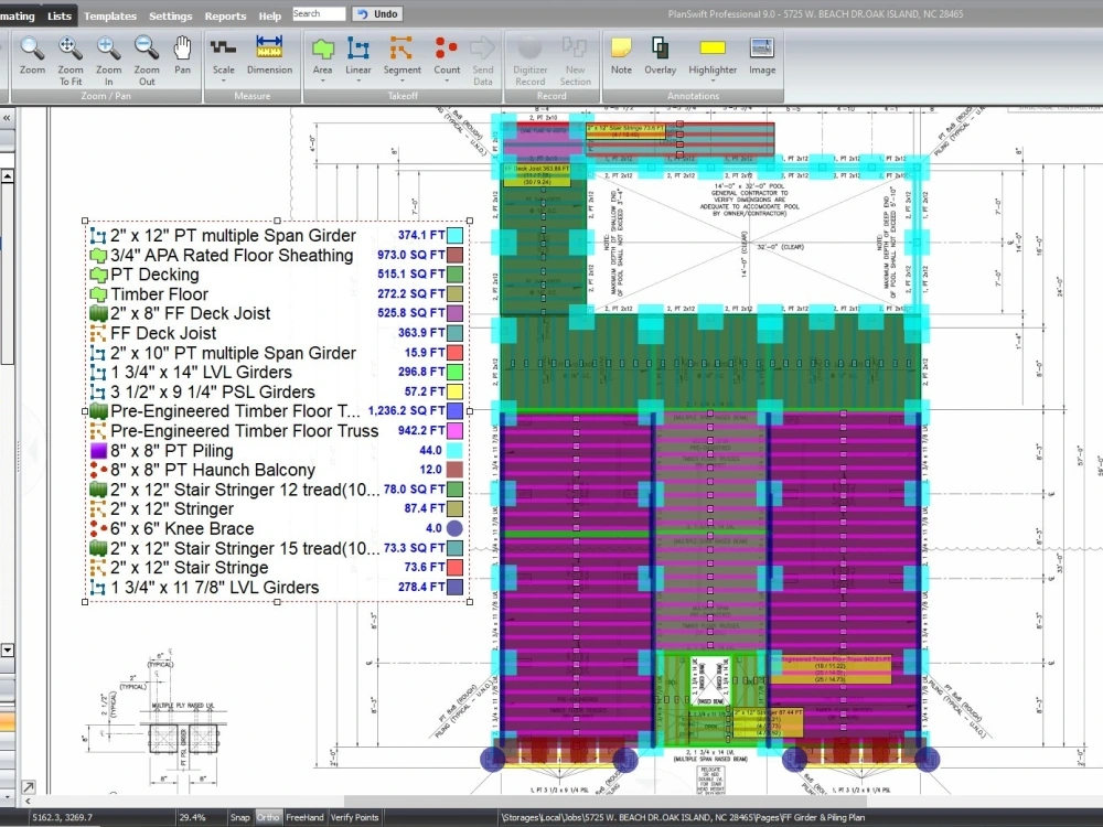 A material takeoff | quantity takeoff for residential or commercial ...