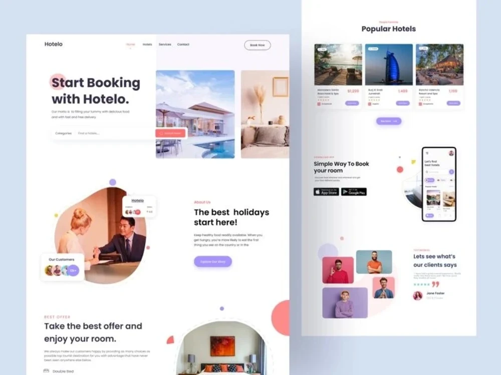 Professional and modern website UI/UX design landing page design | Upwork