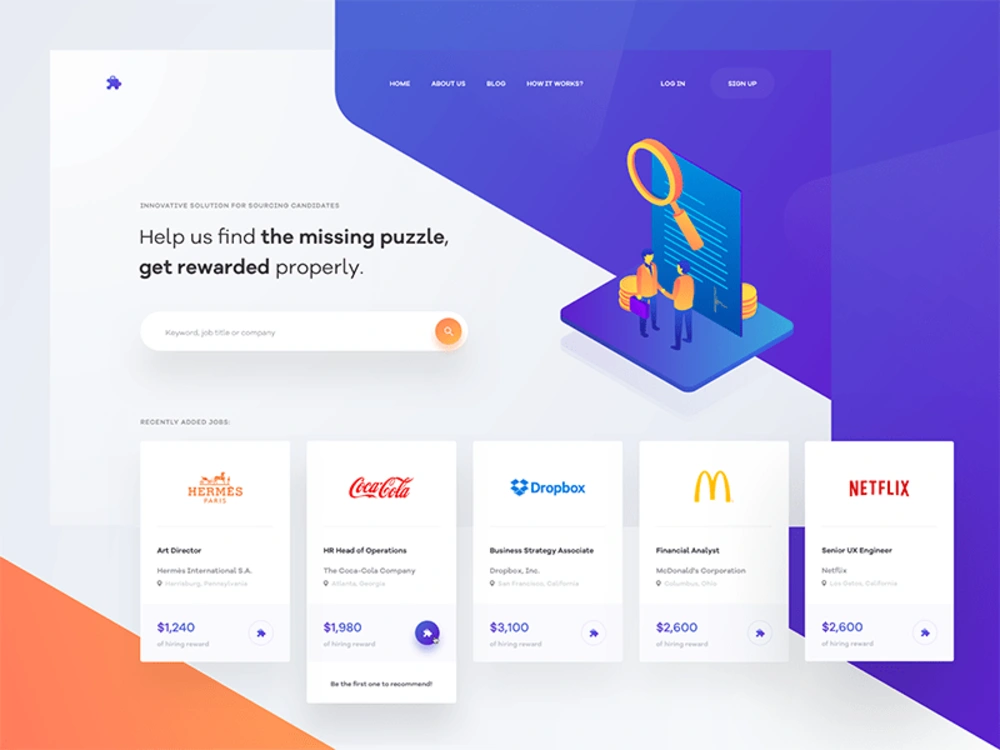 Professional and modern website UI/UX design landing page design | Upwork