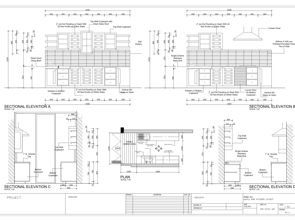 2D CAD construction drawings with well detailed and proper standards ...
