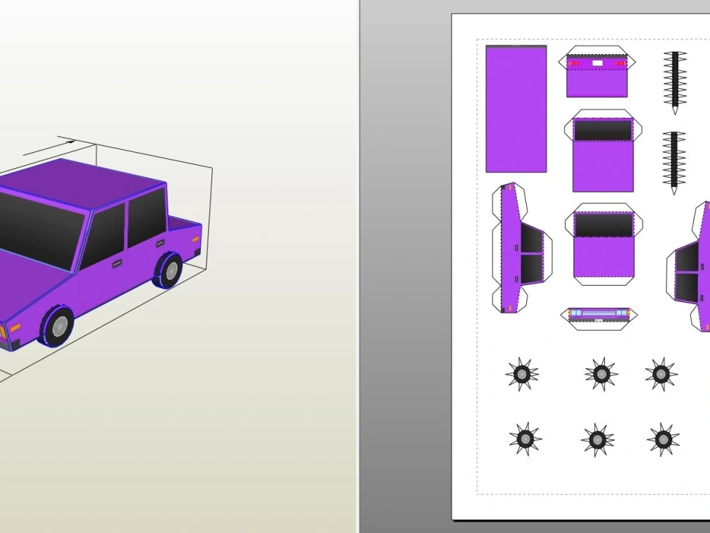 Ready to print DIY template for paper craft | Upwork