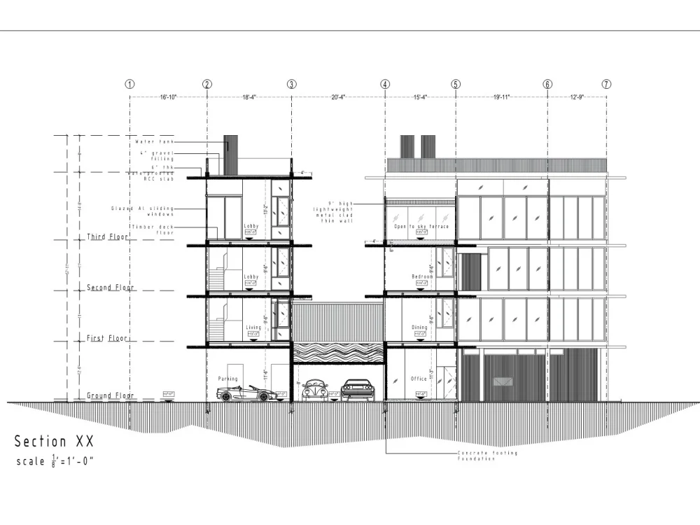 2D CAD construction drawings with well detailed and proper standards ...