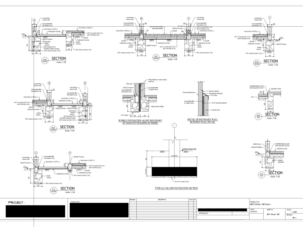 2D CAD construction drawings with well detailed and proper standards ...