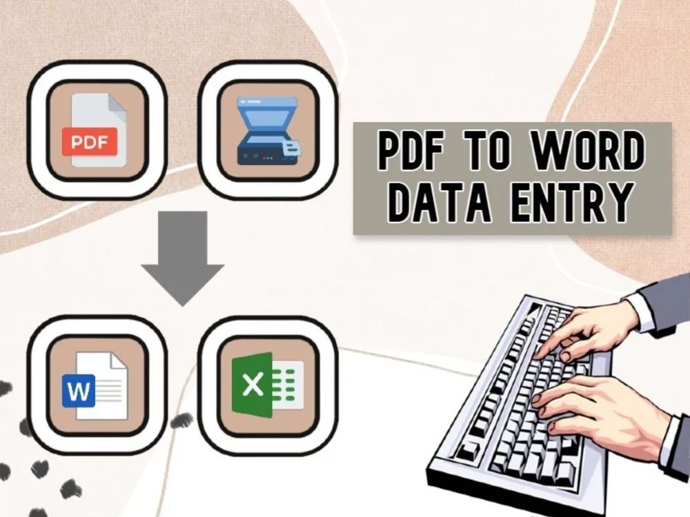 A PDF/Image converted to Word/Excel and any Data Entry | Upwork