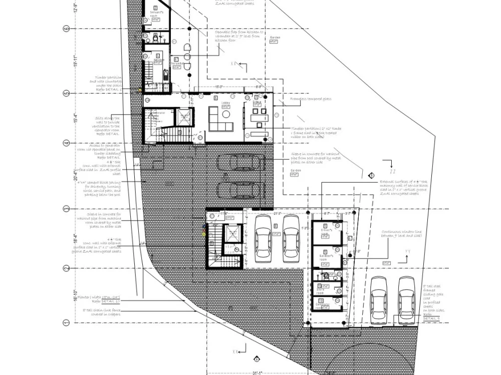 2D CAD construction drawings with well detailed and proper standards ...