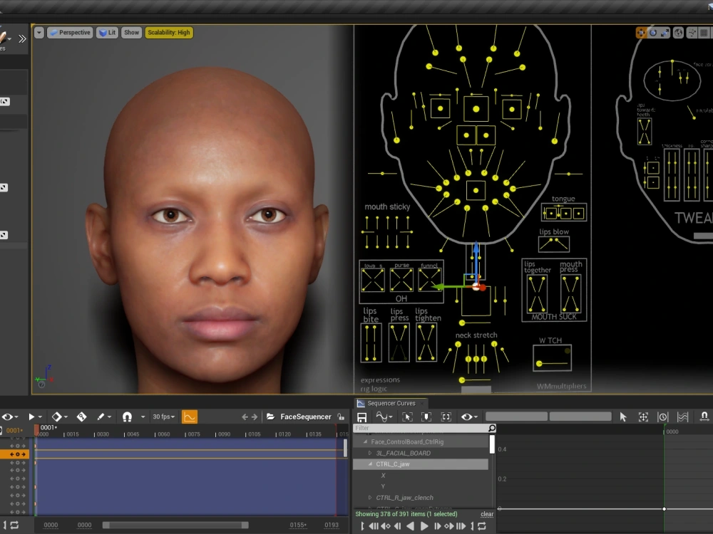 Animation body/ face in 3D for Metahuman character/ render in Unreal ...