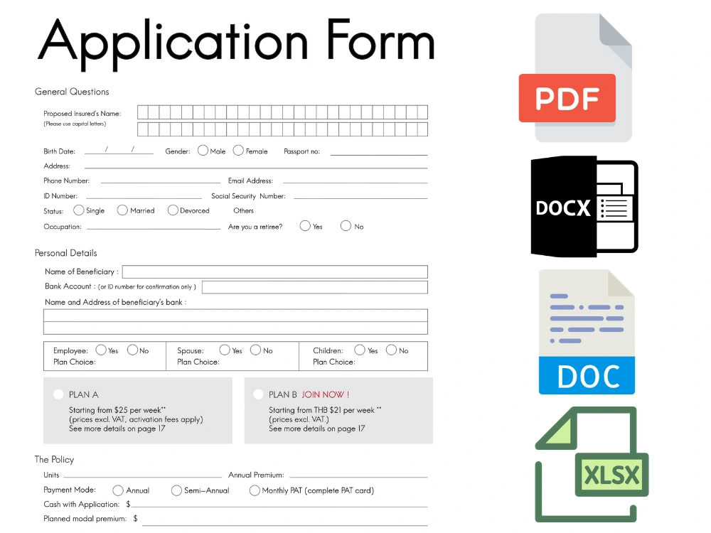Fillable and editable pdf form with new design | Upwork