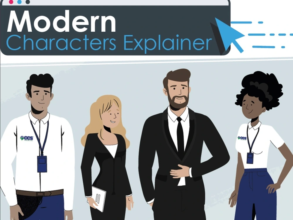 A CUSTOM animated explainer video with MODERN characters for your ...