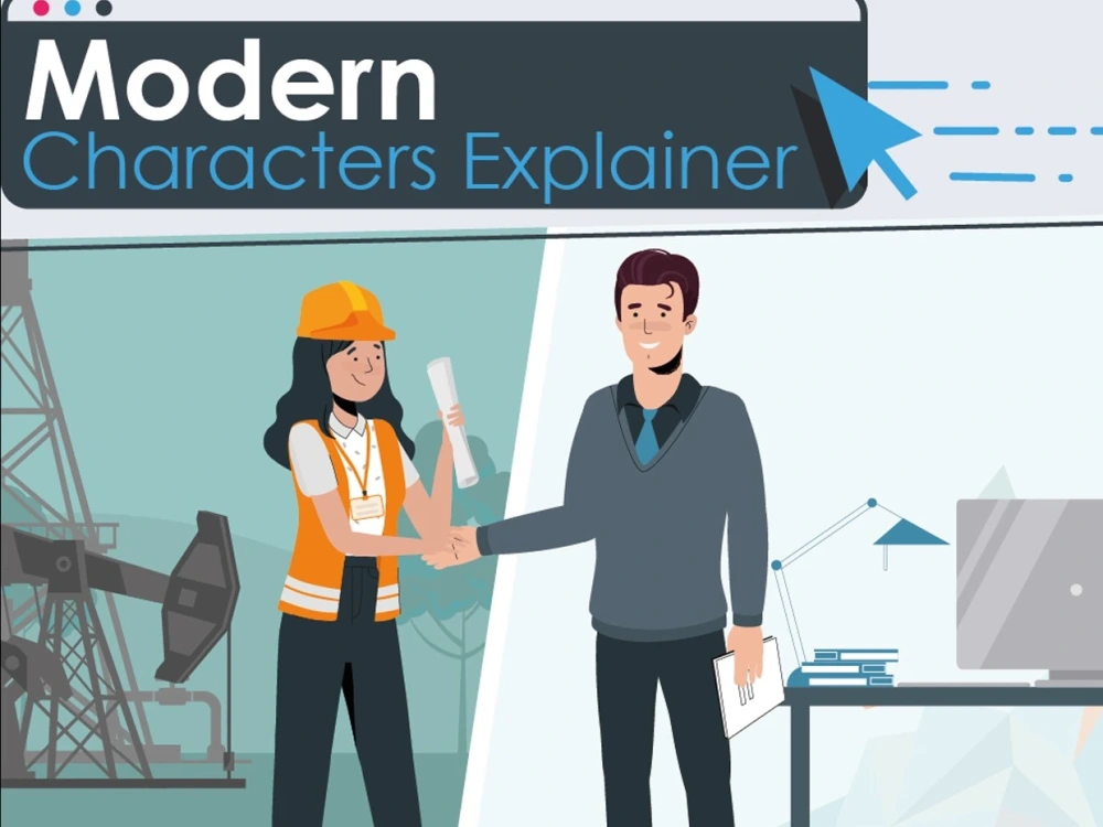 A CUSTOM animated explainer video with MODERN characters for your ...