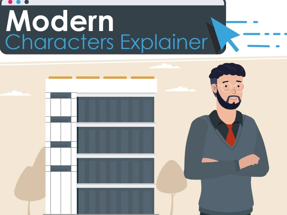 A CUSTOM animated explainer video with MODERN characters for your ...