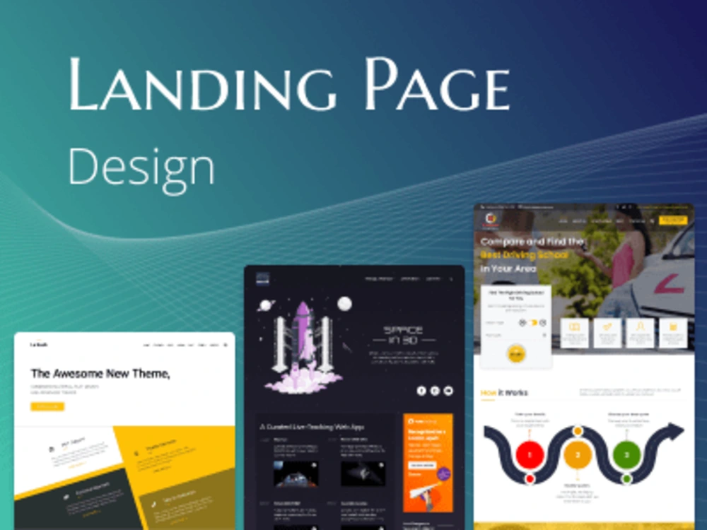 A professional design for you landing page with style guide | Upwork