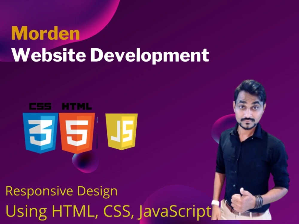Develop mordan website and landing page with html, css, and javascript | Upwork