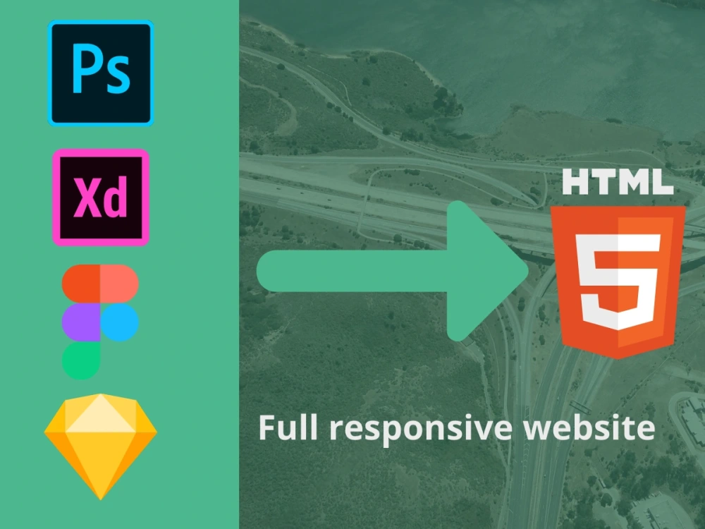 PSD / Figma / Sketch / Adobe XD to responsive HTML CSS JavaScript website | Upwork