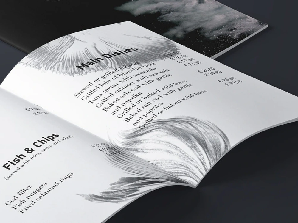 A unique and modern food menu design for your restaurant | Upwork